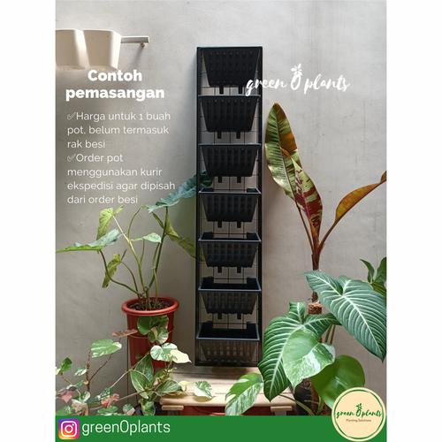 Jual Pot Kait Gantung Dinding Vertikal Vertical Garden Argo 01 Hitam ...