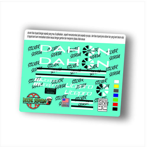 Jual decal dahon curve- decal full cutting - merah putih - Kab. Bogor ...