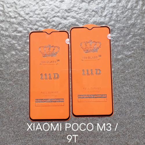 Jual Tempered glass Xiaomi Poco M3 / Redmi 9T full lem dan full layar ...