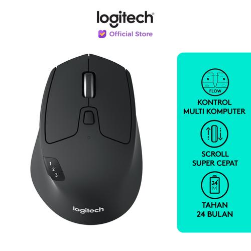 Promo Logitech M720 Mouse Wireless Bluetooth Multi-Device Hyper Fast ...