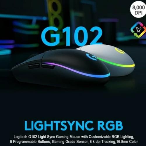 Jual Logitech G102 V2 Lightsync - Gaming Mouse - Hitam - Kota Banda Aceh - MetrindoComShop ...