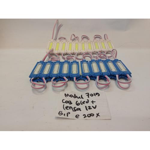 Jual Lampu Led Module/ Modul Strip 7019A COB 6 Led/ Mata + Lensa 12 ...