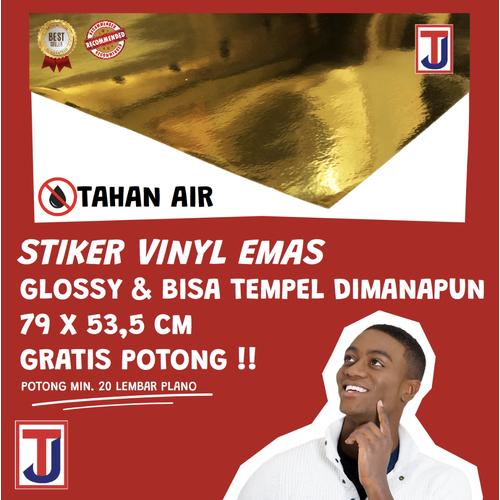 Jual Sticker sticker vinyl putih, transparan, emas , perak ukuran Plano ...