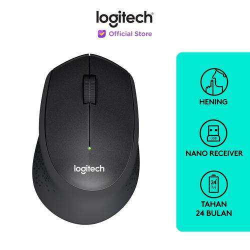 Promo Logitech M331 Mouse Wireless Silent Click - Black - - Logitech ...