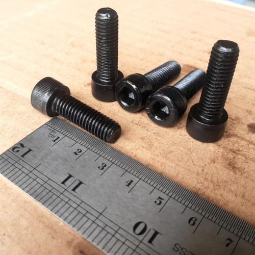 Jual BAUT L M8X25 BAJA / BAUT L BAJA M8 X 25 HITAM FULL DRAT KUNCI L6 - Kab. Tangerang - GUBUG ...