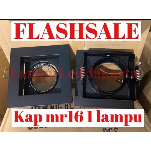 Jual Kap lampu downlight mr16 HITAM. Kap lampu sorot spotlight 1 lampu MR16 - Jakarta Pusat ...