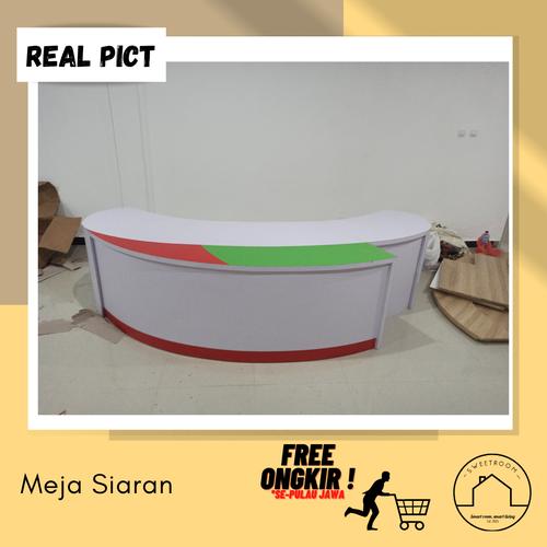 Jual Meja Siaran - Meja Podcast - Meja Resepsionis - Meja sirkulasi ...
