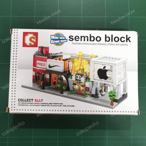 Jual MAINAN Bricks SEMBO BLOCK FULLSET COCA COLA NIKE CHANEL APPLE ...