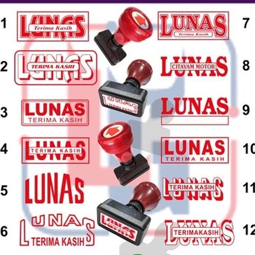 Jual stempel LUNAS untuk kwitansi, nota 4x2cm - Kab. Sleman - Stempel ...