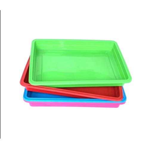 Jual Nampan Tray Segi Plastik MERAH / Cetakan Kue jumbo besar NGOBRAL ...