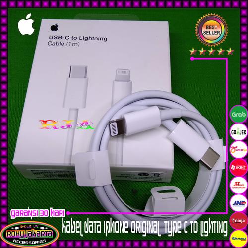 Jual Kabel data Iphone 11 12 original type c to lighting - Jakarta ...
