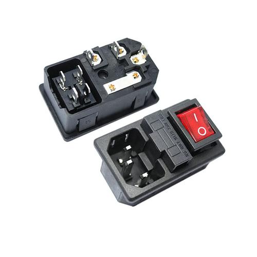 Jual AC Soket Inlet | Panel Mounting AC Socket | 220V 10A | u/ 3D ...