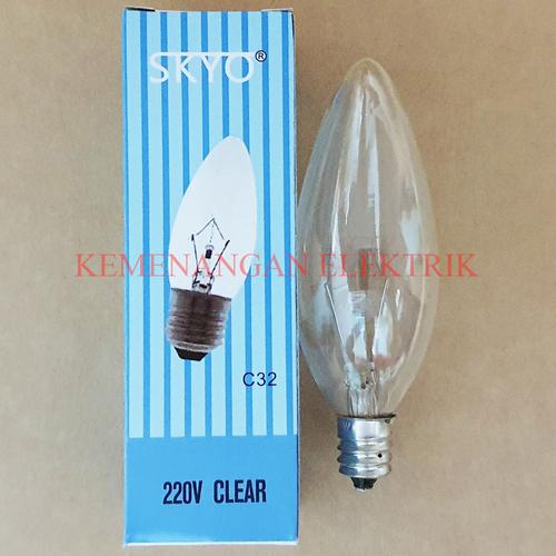 Jual SKYO LAMPU JANTUNG CLEAR 25W E12 220V - Jakarta Utara - Toko Kemenangan Elektrik | Tokopedia