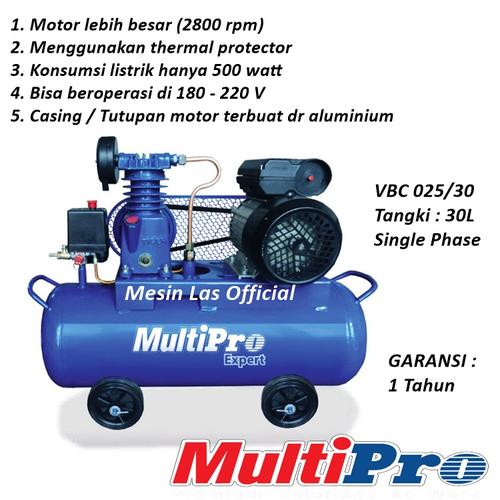 Jual Kompresor Multipro VBC 025-30 Kompresor 1/4 HP - Jakarta Barat ...