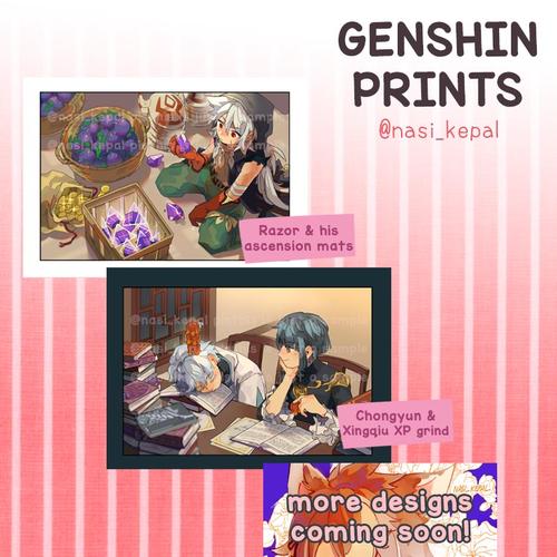 Jual Genshin Impact Art Print A6 (Postcard Size) - Razor - Jakarta ...