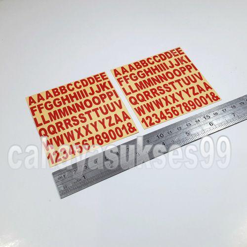 Jual Stiker Alphabet Huruf Abjad Nomor Angka Font ARIAL 0,8cm x 1,1cm ...