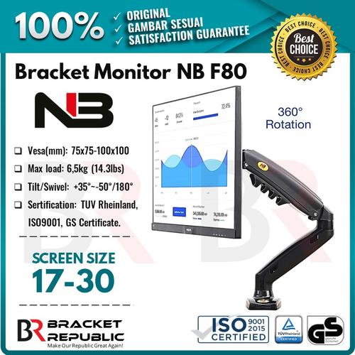 Promo Bracket Lengan Swivel TV Monitor North Bayou NB F80 17-30 Gas ...