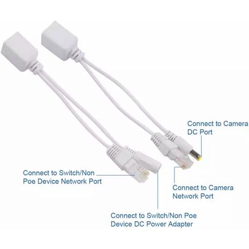 Jual Kabel Poe Splitter Injector sepasang male female Router CCTV ip ...