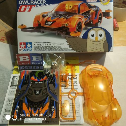 Jual Body,decal,dus,n manual ORIGINAL TAMIYA MINI 4WD OWL RACER - Kota ...