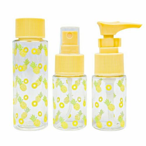 Jual MINISO - Travel Kit Strawberry/Pineapple || Botol Traveling ...