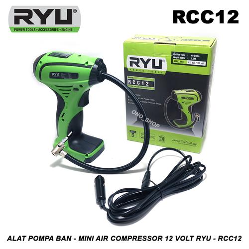 Jual Alat Pompa Ban - Mini Air Compressor 12 Volt Ryu - RCC12 - Jakarta ...
