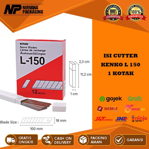 Jual ISI CUTTER KENKO L 150 ISI PISAU CUTER L150 REFILL KATER BESAR ...