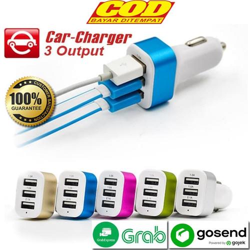 Jual 3 USB Car Charger HP di Bus Truck Truk Input 24 Volt 24V Kepala ...