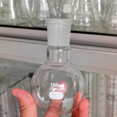 Jual Labu Alas Bulat ,Labu Didih ,Boiling Flask 100ml Asa 19 Pyrex ...