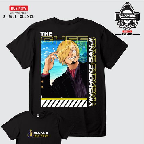 Jual Kaos Baju Anime One Piece Sanji Logo Kaos Anime - Karimake - V2 ...
