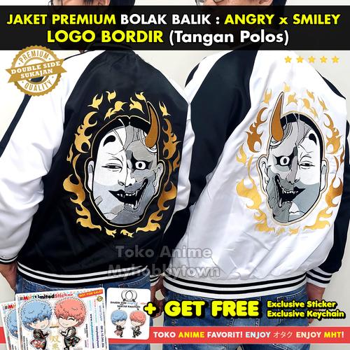 Jual Jaket Smiley Angry Tokyo Revengers Bomber Sukajan Anime Kawata ...