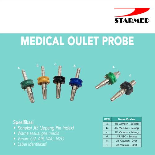 Jual STARMED Medical Outlet Probe Konektor - Standard JIS Japan - a ...