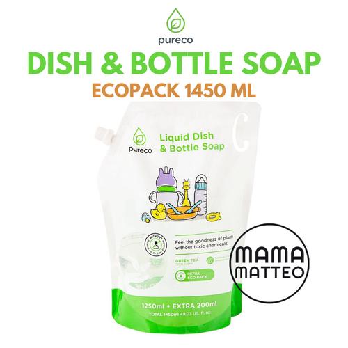 Promo Pureco Home Liquid Dish Bottle 1450ml Pouch Eco Pack Ecopack 1L ...