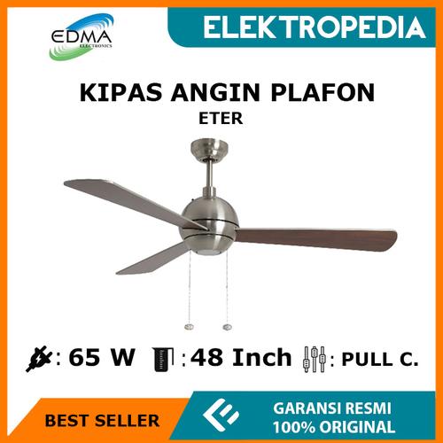 Promo MT EDMA - EDMA Kipas Angin Lampu Decorative 48in Eter BK / BC ...