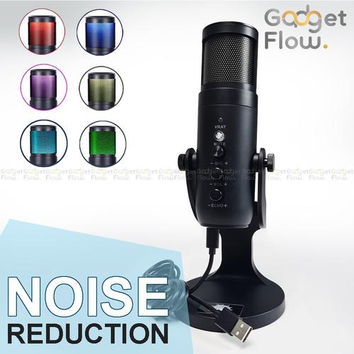 Jual Microphone Mic Condenser LEORY JD-950 RGB USB Recording Gaming ...