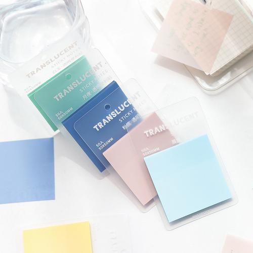 Promo Sticky Note ROSYPOSY Translucent Sticky Notes Transparan Kertas ...