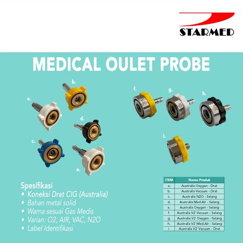 Jual STARMED Medical Outlet Probe Konektor - Standard CIG Australia - a ...