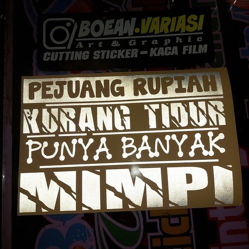 Jual Cutting sticker buat kaca Mobil pick up losbak L300 Truck kata ...