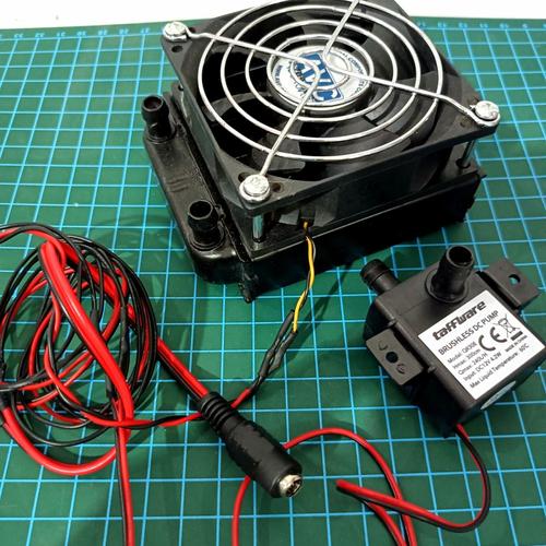 Jual watercooling water cooling 12v radiator alumunium with pompa ...