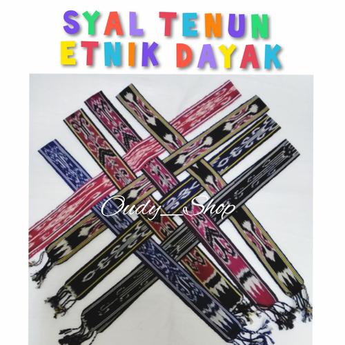 Jual Syal Tenun Etnik Dayak Kalimantan Aksesoris Pendaki Gunung ...