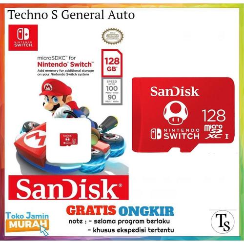 Jual Memory Micro SD SanDisk 128GB Mario Super Star Edition Nintendo ...