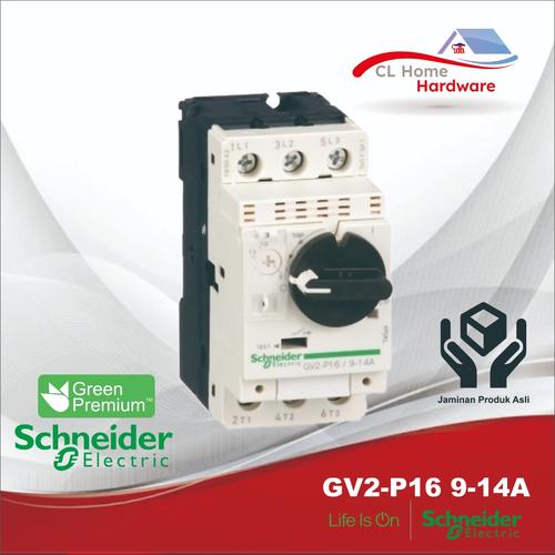 Jual MOTOR CIRCUIT BREAKER TeSys Thermal-Magnetic GV2-P16, 9-14A ...