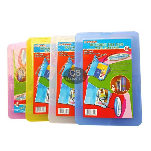 Jual File Case Dokumen Gunindo / Box File F4 Plastik DFC-02 - Biru ...