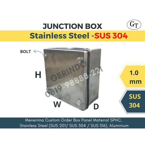 Jual Junction Box Stainless Steel SUS304 250x200x100mm 1mm Doff GT ...
