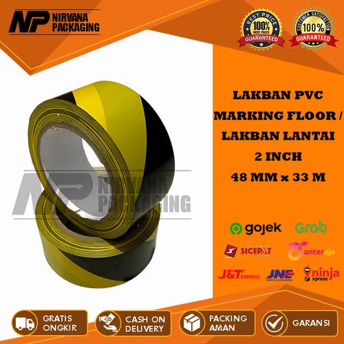 Jual LAKBAN PVC MARKING FLOOR / LAKBAN LANTAI - POLICE LINE 2 INCH x 33 ...