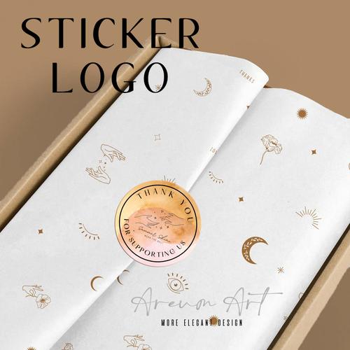 Jual STIKER LABEL / Sticker logo / Sticker Custom / Print sticker ...