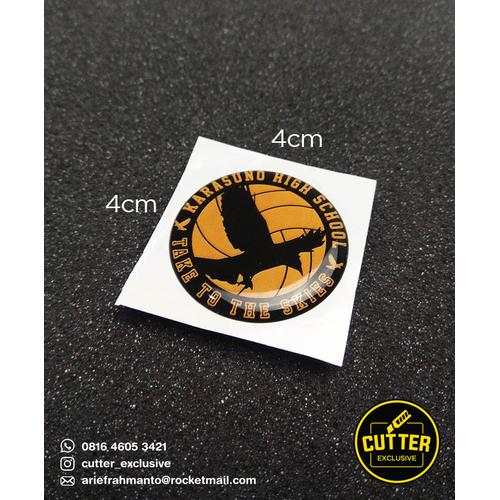 Jual emblem sticker resin KARASUNO HIGH SCHOOL HAIKYUU crow - Kota ...