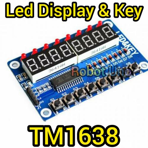 Jual TM1638 - 8bit LED AND KEY DISPLAY MODULE FOR ARDUINO, RASPBERRY PI ...