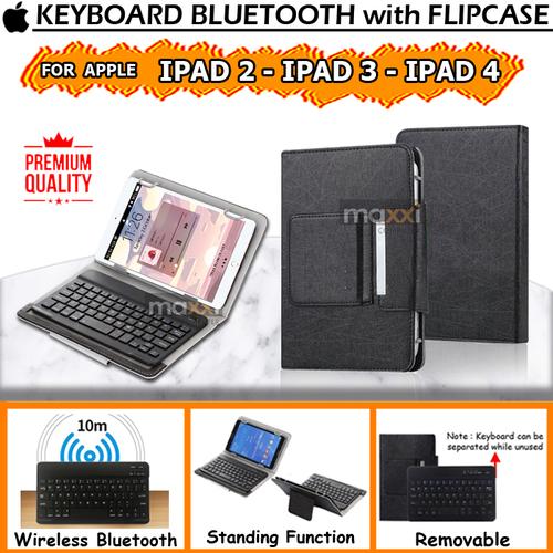 Jual iPad 2 3 4 Wireless Bluetooth Keyboard Kibord Keybord Kibot Book ...