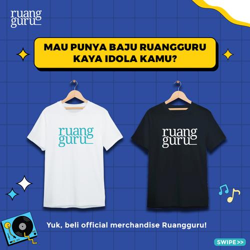 Promo Ruangguru Eksklusif Merchandise - T-shirt - M, Putih - Jakarta ...