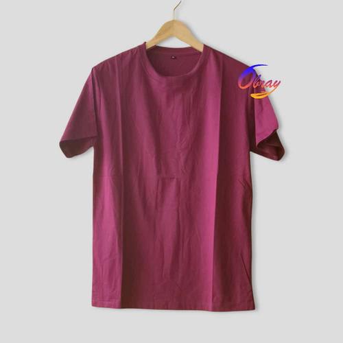 Promo Kaos Polos MAGENTA Pria Wanita Cotton Combad Premium - Roseberry ...